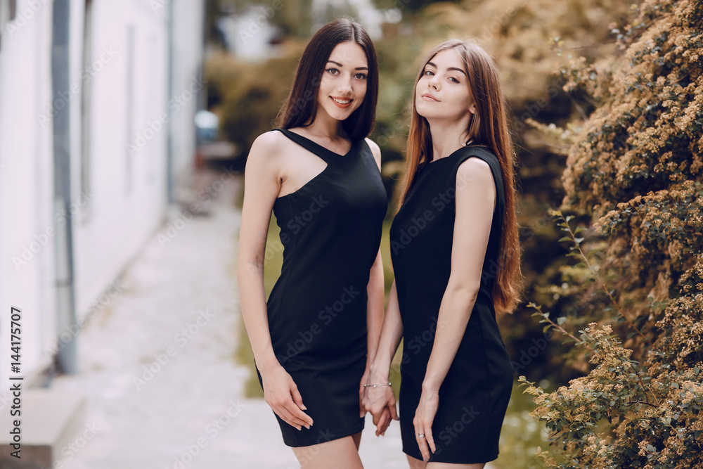 two beautiful girls Stock Photo | Adobe Stock