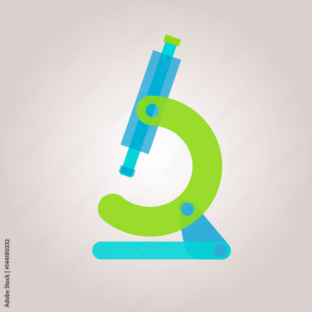 Microscope logo Stock Vector | Adobe Stock