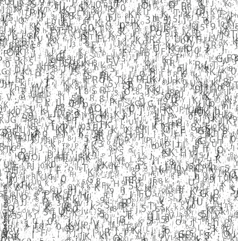 Modern background with grey numbers on a white background. abstract ...