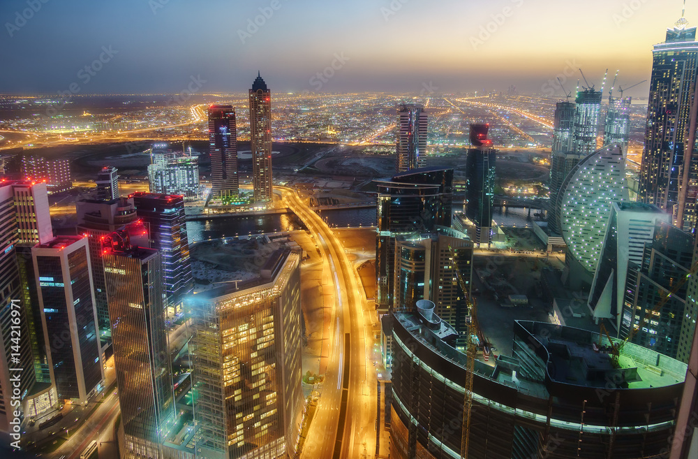 Uae City At Night