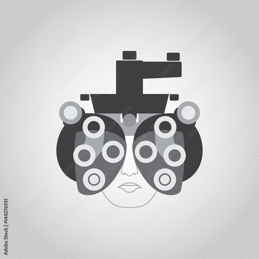 Phoropter vector logo Stock Vector | Adobe Stock