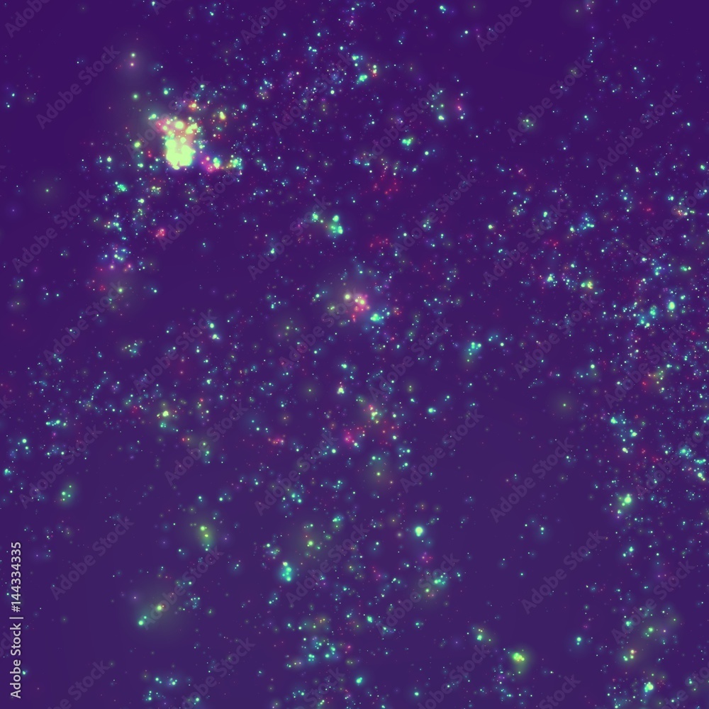 Abstract vector background with stars of distant galaxy. Illustration ...