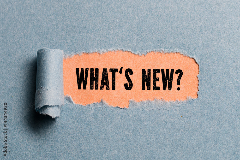 What's new? Stock Photo | Adobe Stock