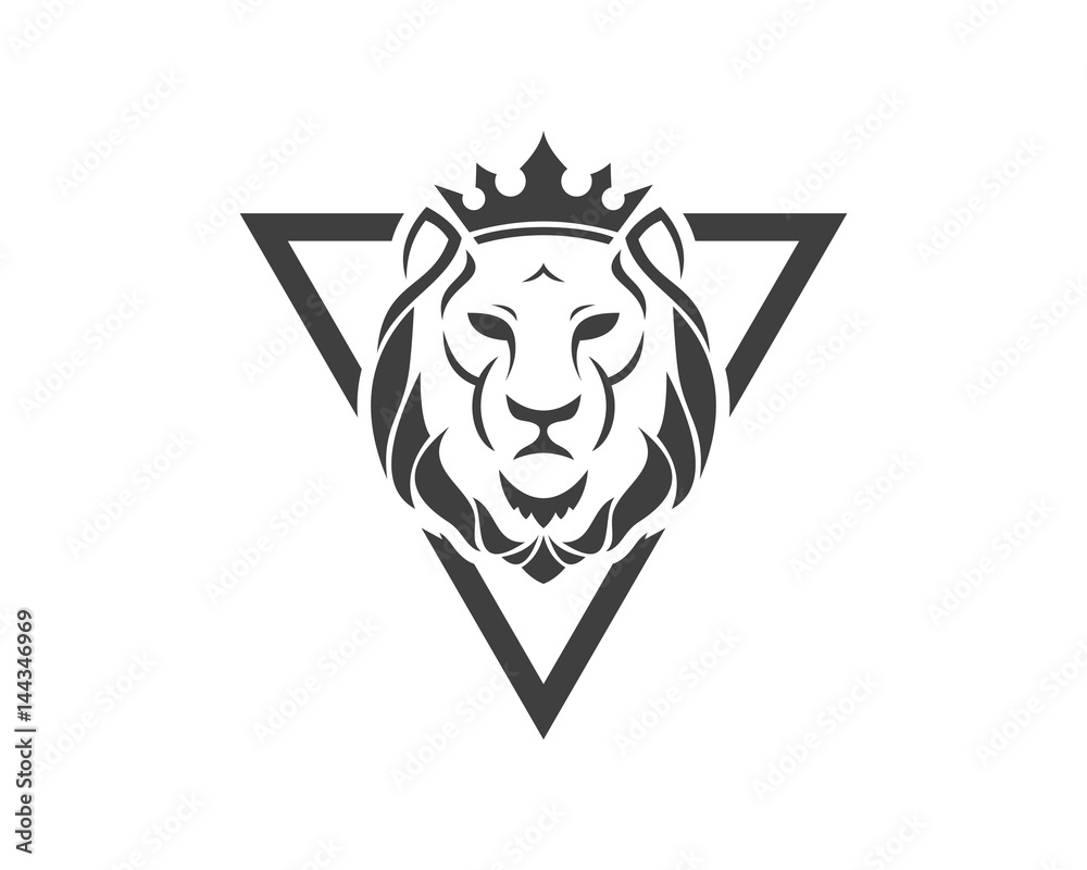 Lion King icon vector Stock Vector | Adobe Stock