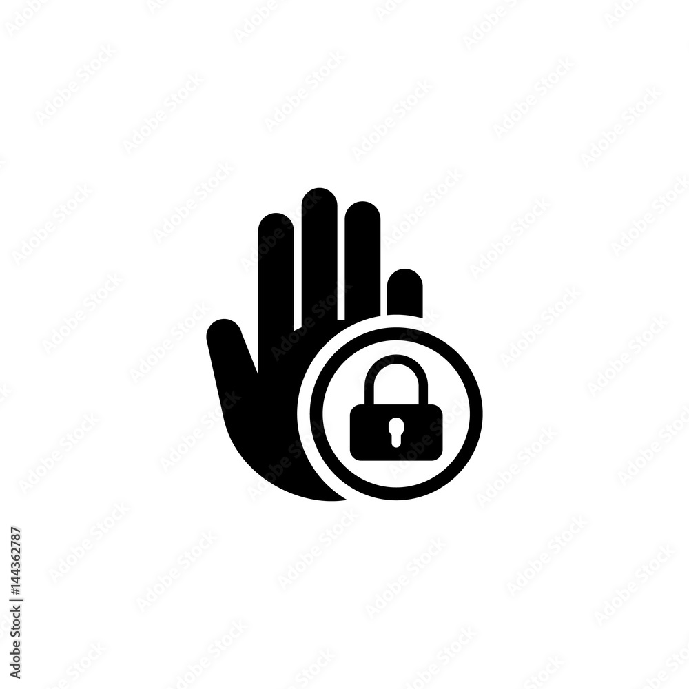 Restricted Area Icon. Flat Design. Stock Vector | Adobe Stock