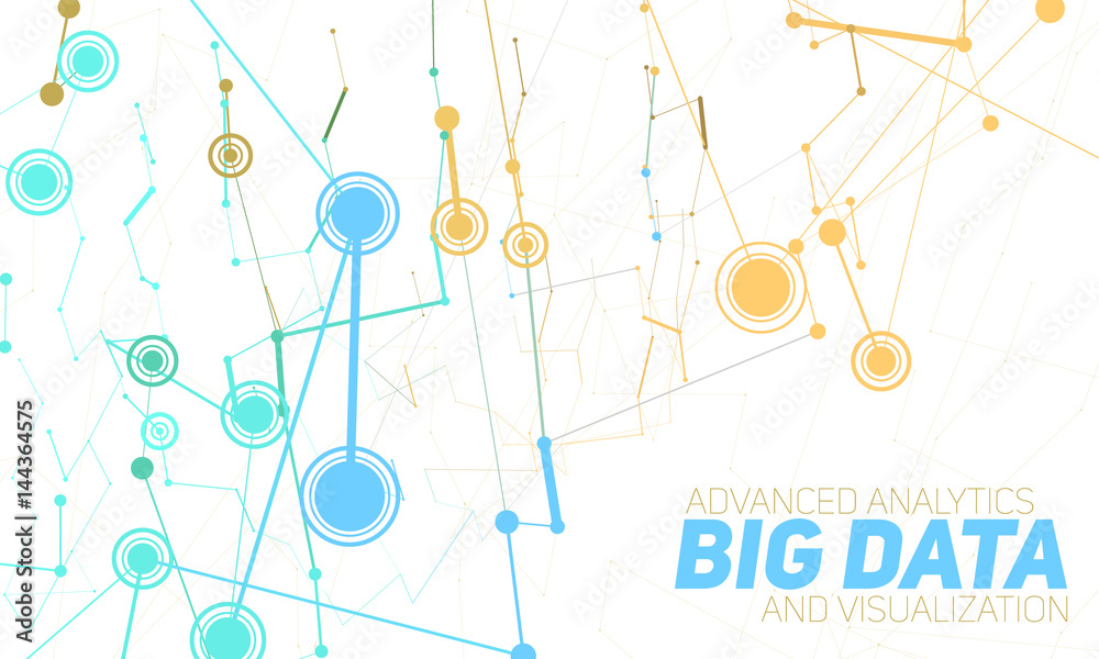 Big data visualization. Futuristic infographic. Information aesthetic ...
