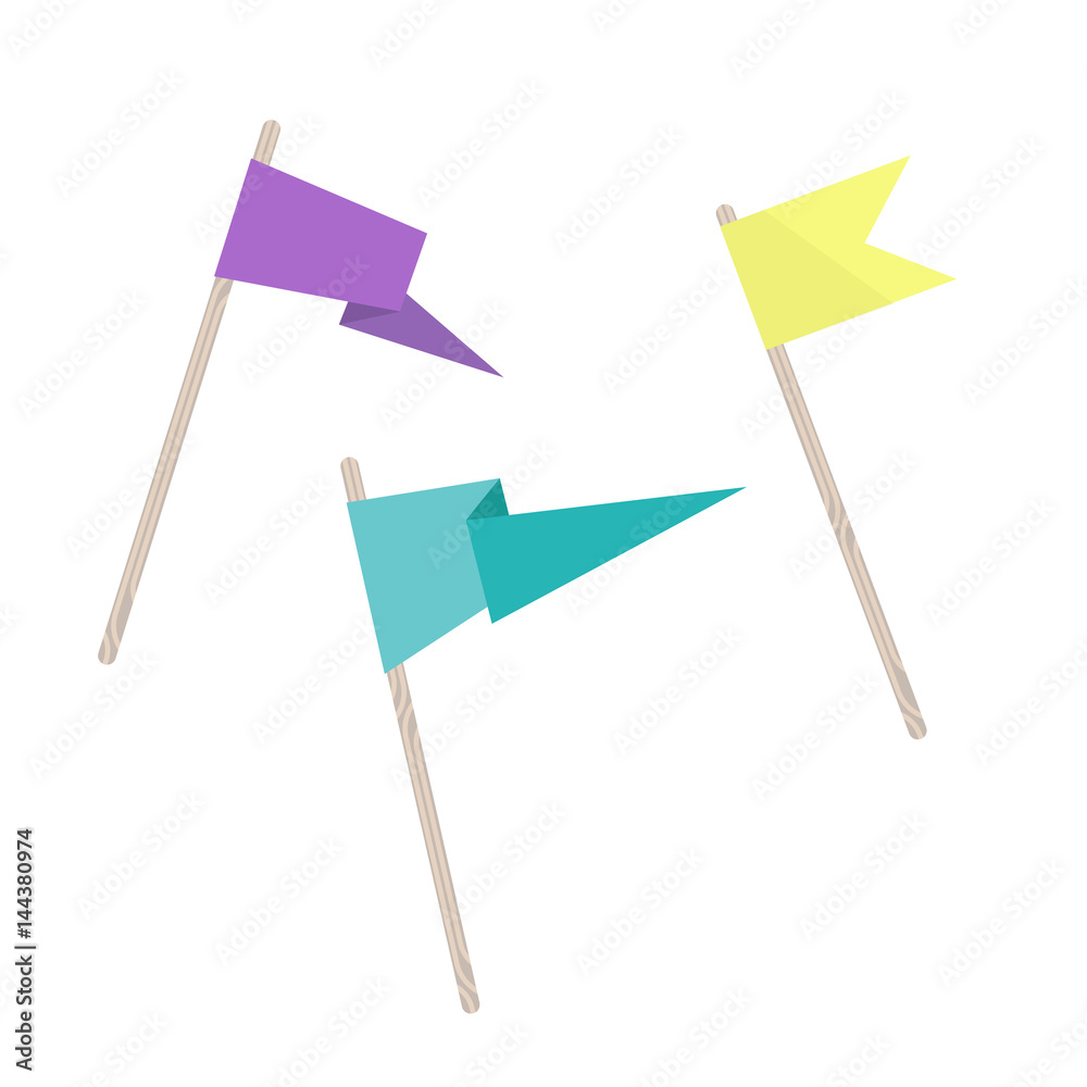 Collection of vector flags / clip art vector illustration Stock Vector ...