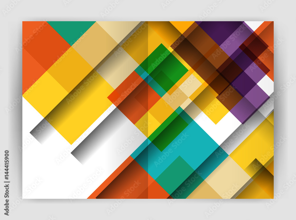 Square design corporate business flyer Stock Vector | Adobe Stock