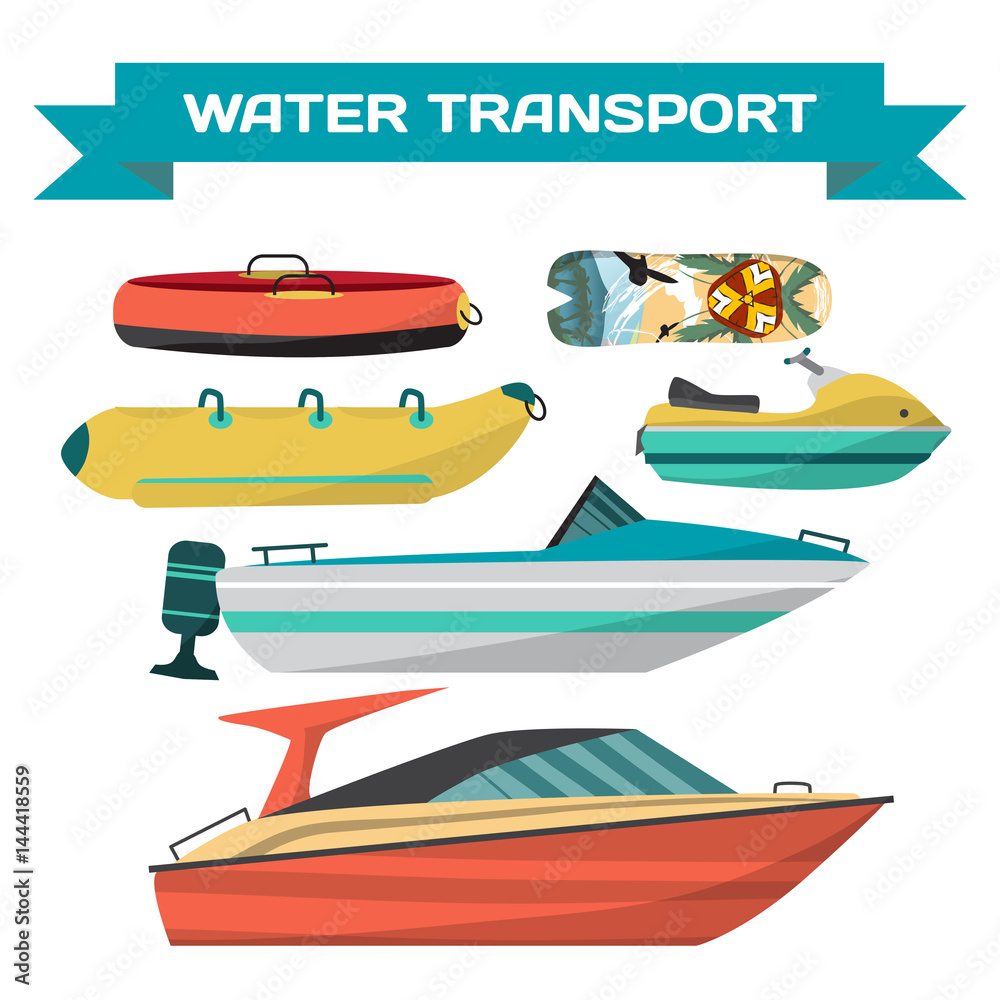 Transportation In Water Clipart Background
