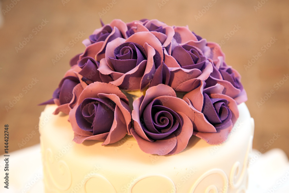 Marzipan Flowers Cake Decorations