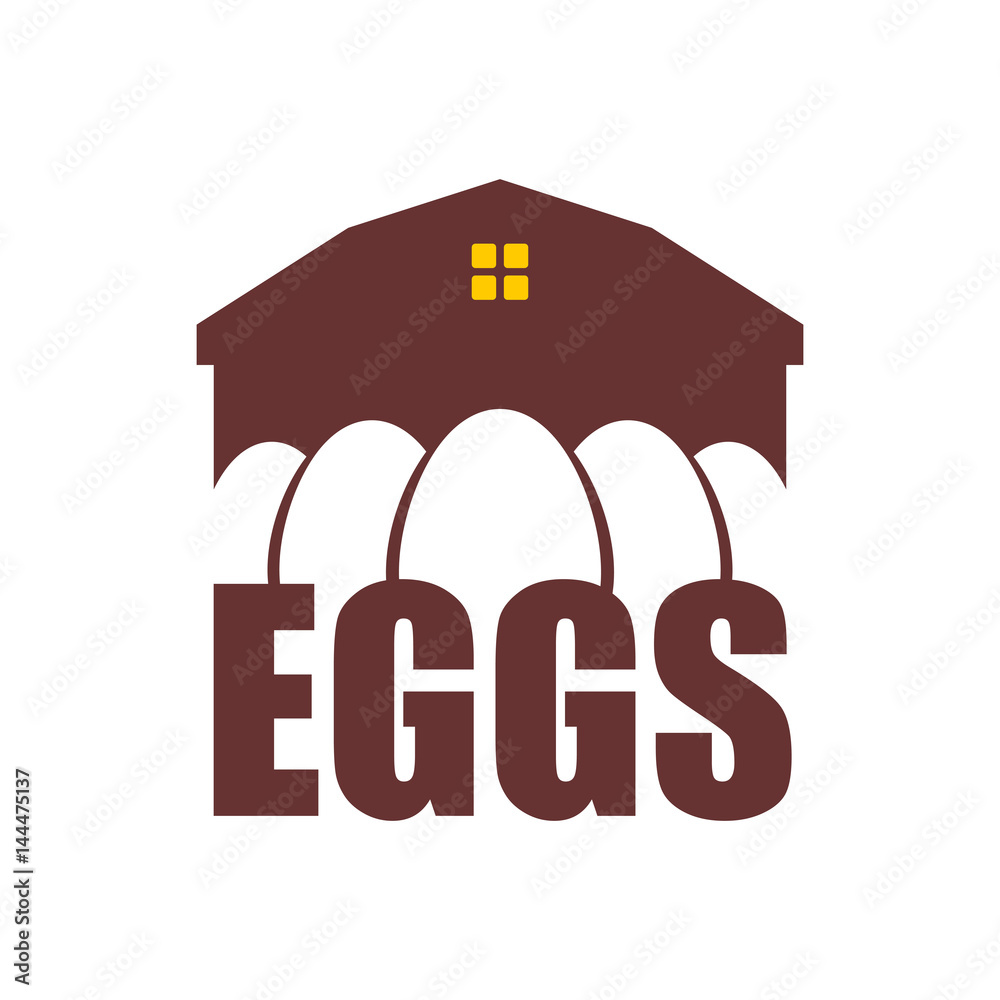 Chicken farm emblem. Egg Farm Logo. Poultry factory sign. Eggs ...
