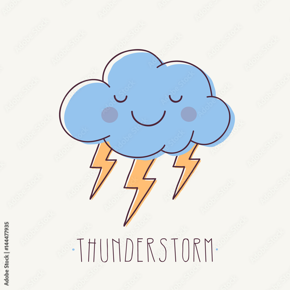 Storm Clouds Lightning Clip Art