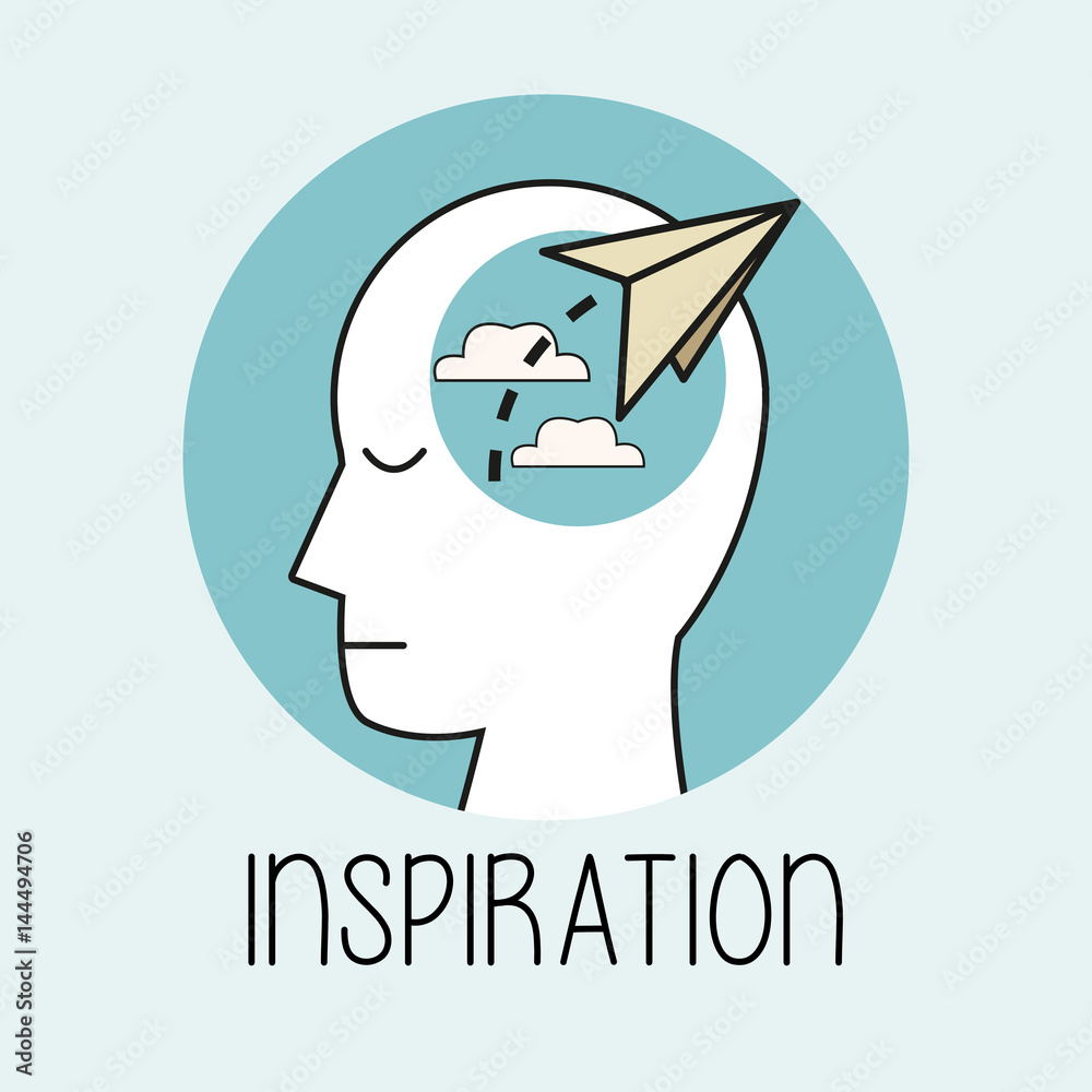 profile human head inspiration vector illustration eps 10 Stock Vector ...