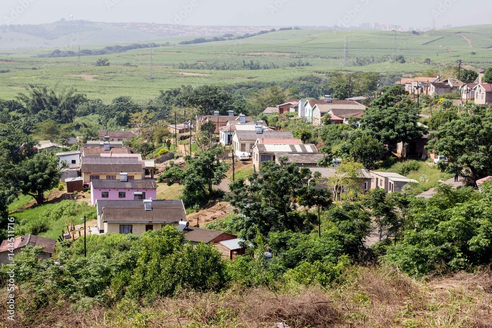 South African rural township - low cost houses and dusty streets #3 ...