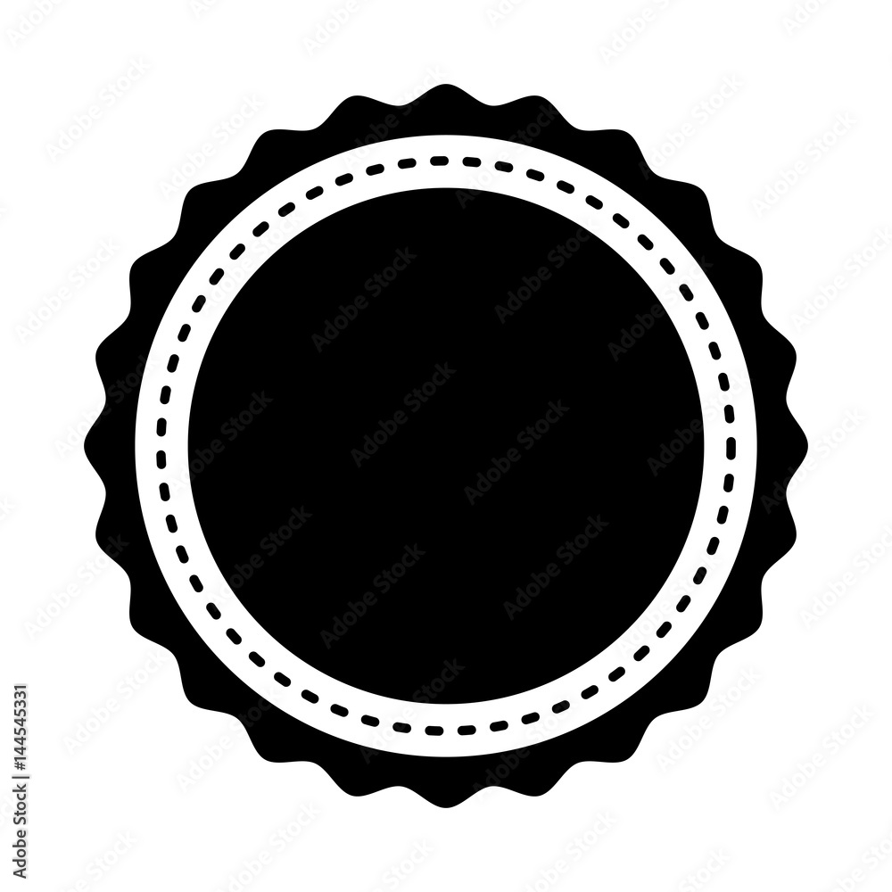 circle seal stamp lace vector illustration design Stock Vector | Adobe ...