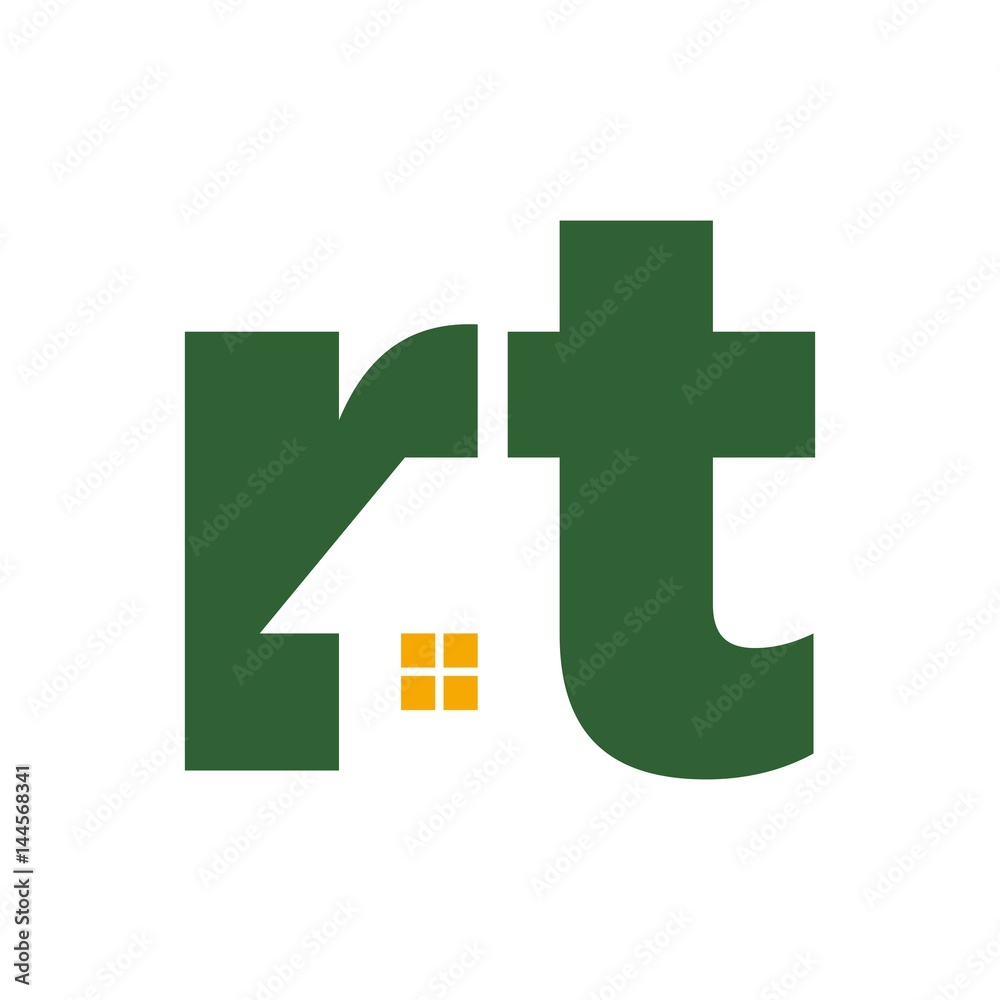 letter R and T logo vector. Stock Vector | Adobe Stock