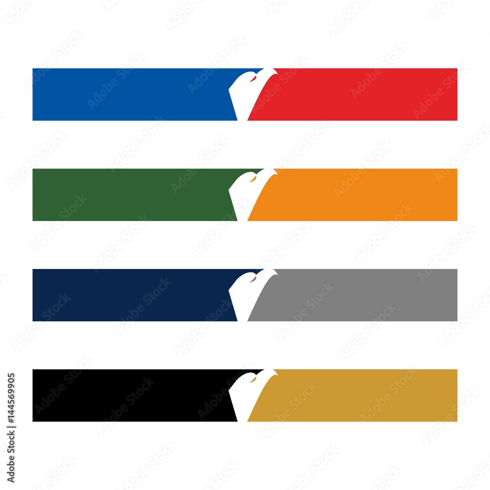 frame of eagle. template logo vector. Stock Vector | Adobe Stock