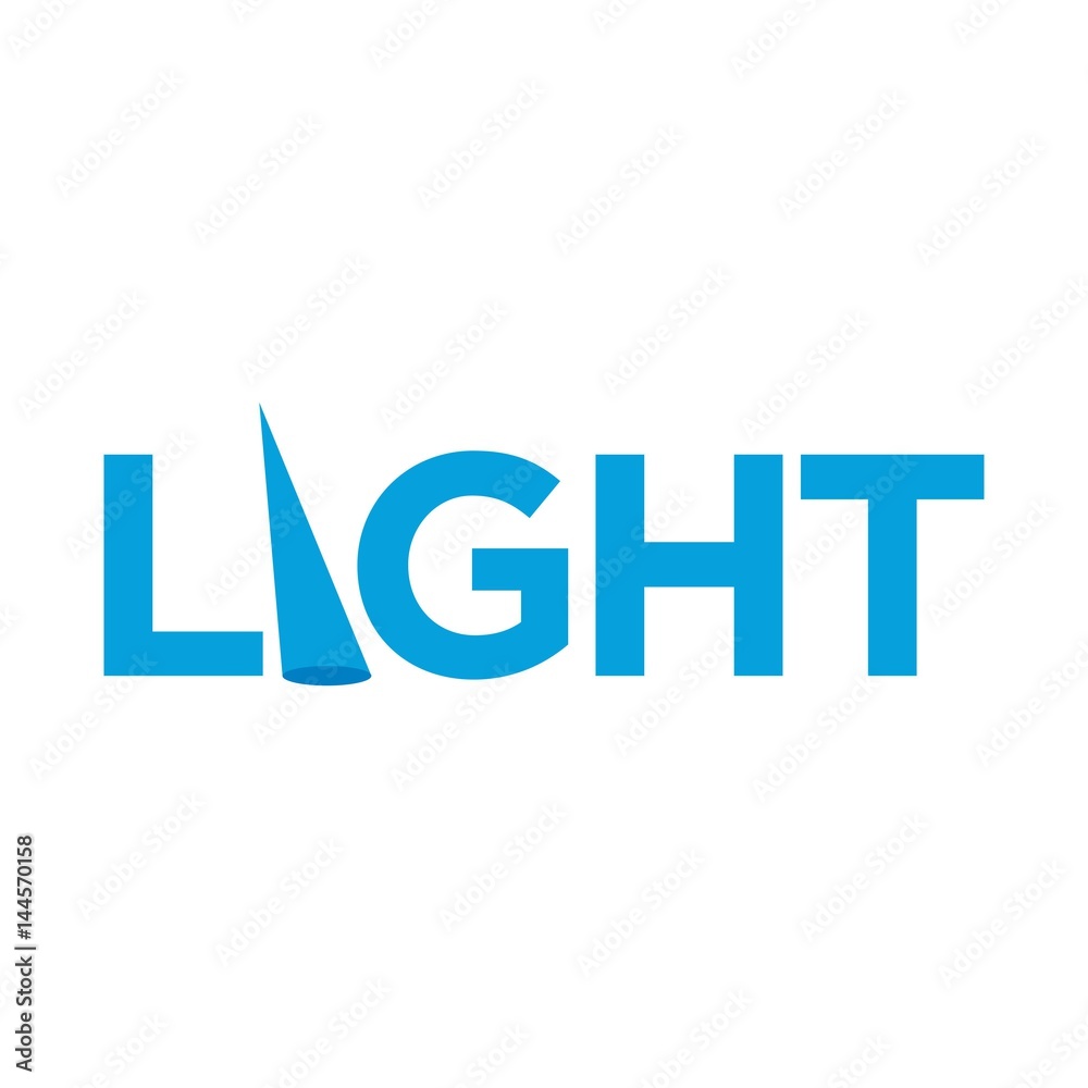 light logo vector. flash light symbol. Stock Vector | Adobe Stock