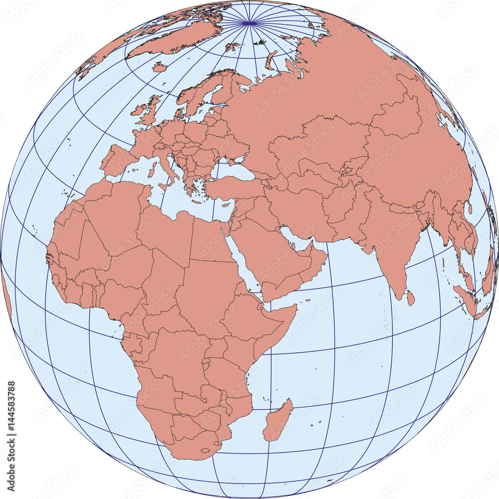 Blank Europe And Africa Map