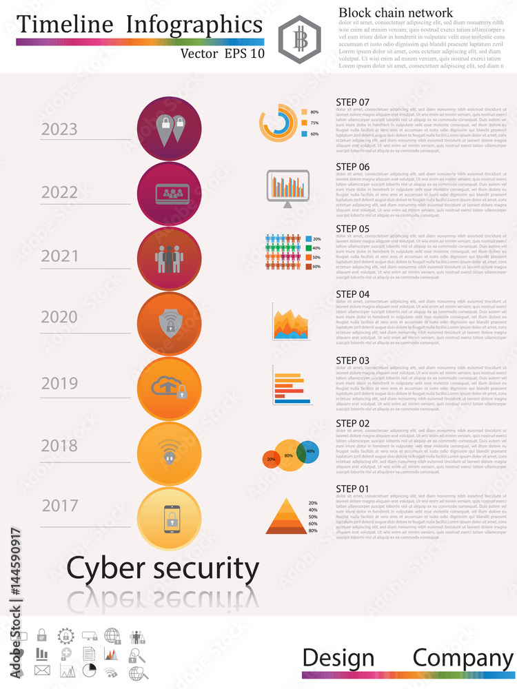 Timeline infographic, business style timeline banner. Vector. can be ...