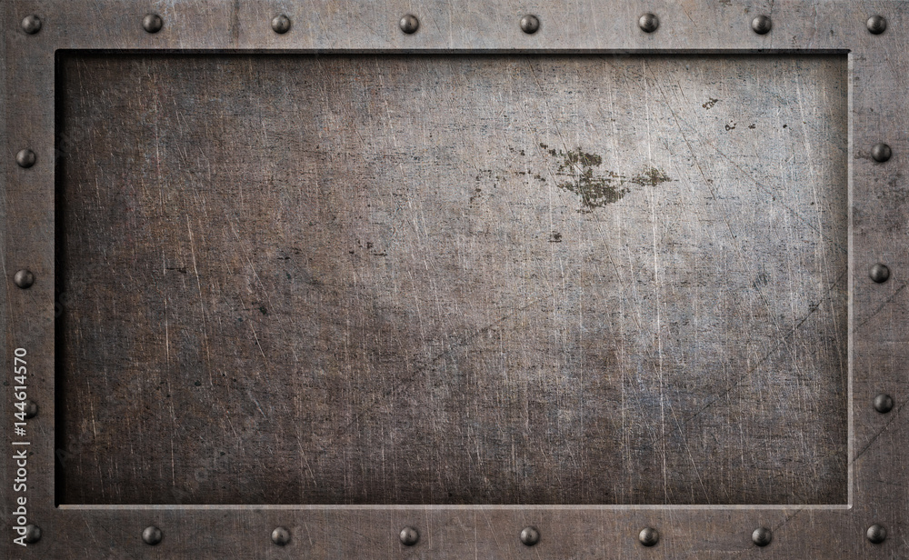 old metal frame background 3d illustration Stock Illustration | Adobe Stock