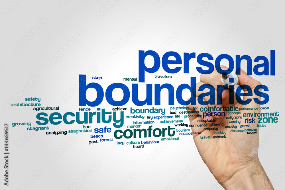 Personal boundaries word cloud Stock Photo | Adobe Stock