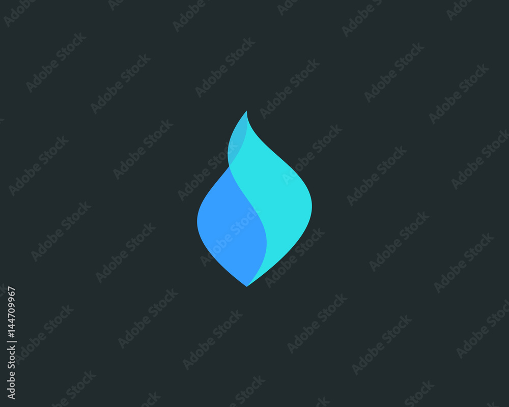 Abstract water vector logo icon design. Drop aqua flow logotype. Stock ...