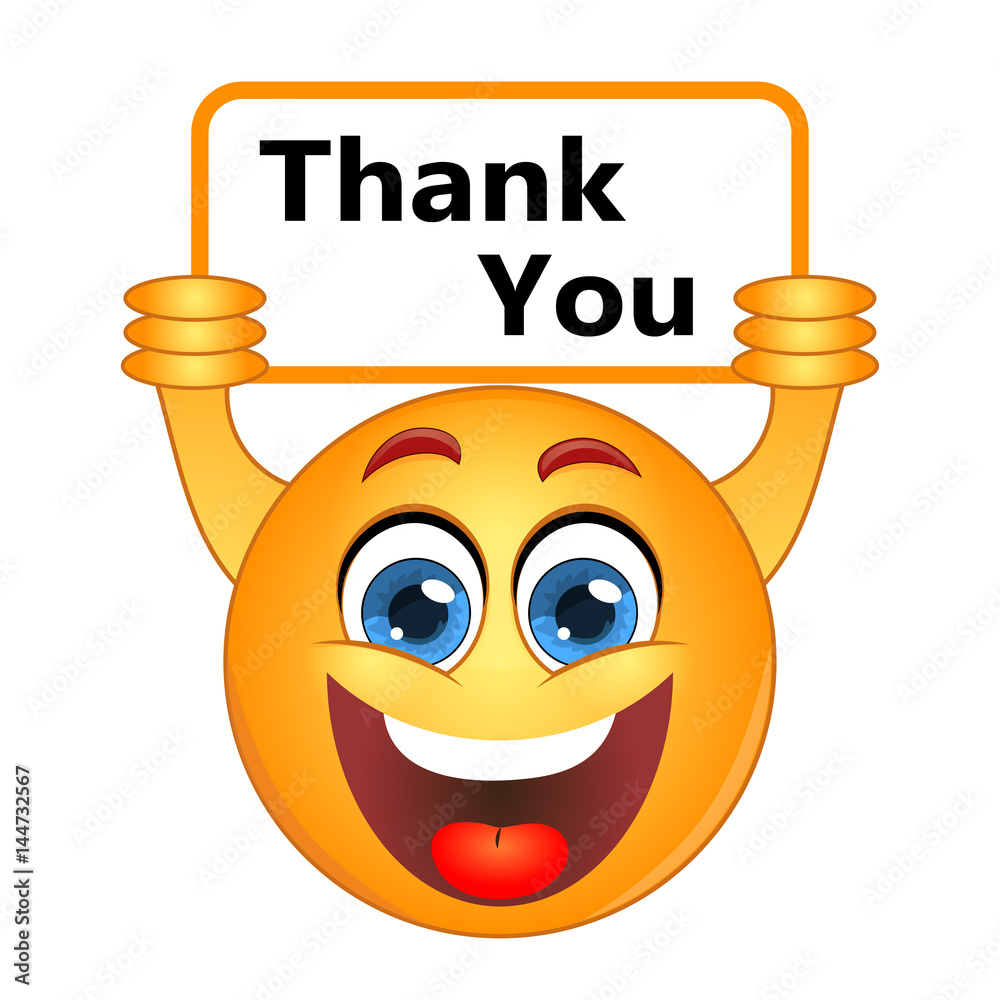 thank you thanks expressing gratitude note on a sign Stock Vector ...