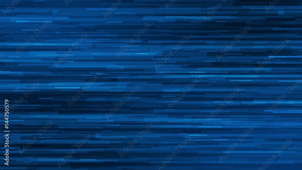 Blue textured mosaic stripes background motion. Continuously changing ...