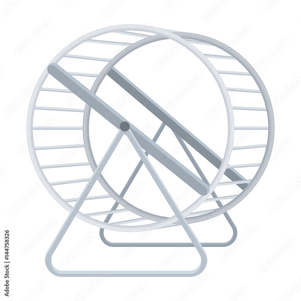 Wheel for rodents.Pet shop single icon in cartoon style vector symbol ...