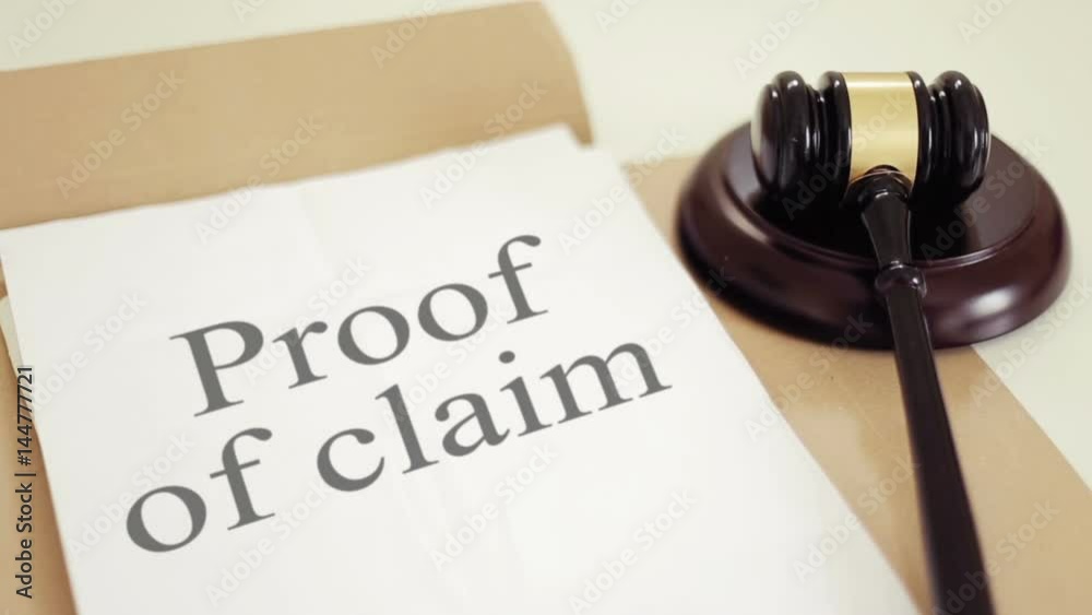 Proof of claim Legal Concept Stock Video | Adobe Stock