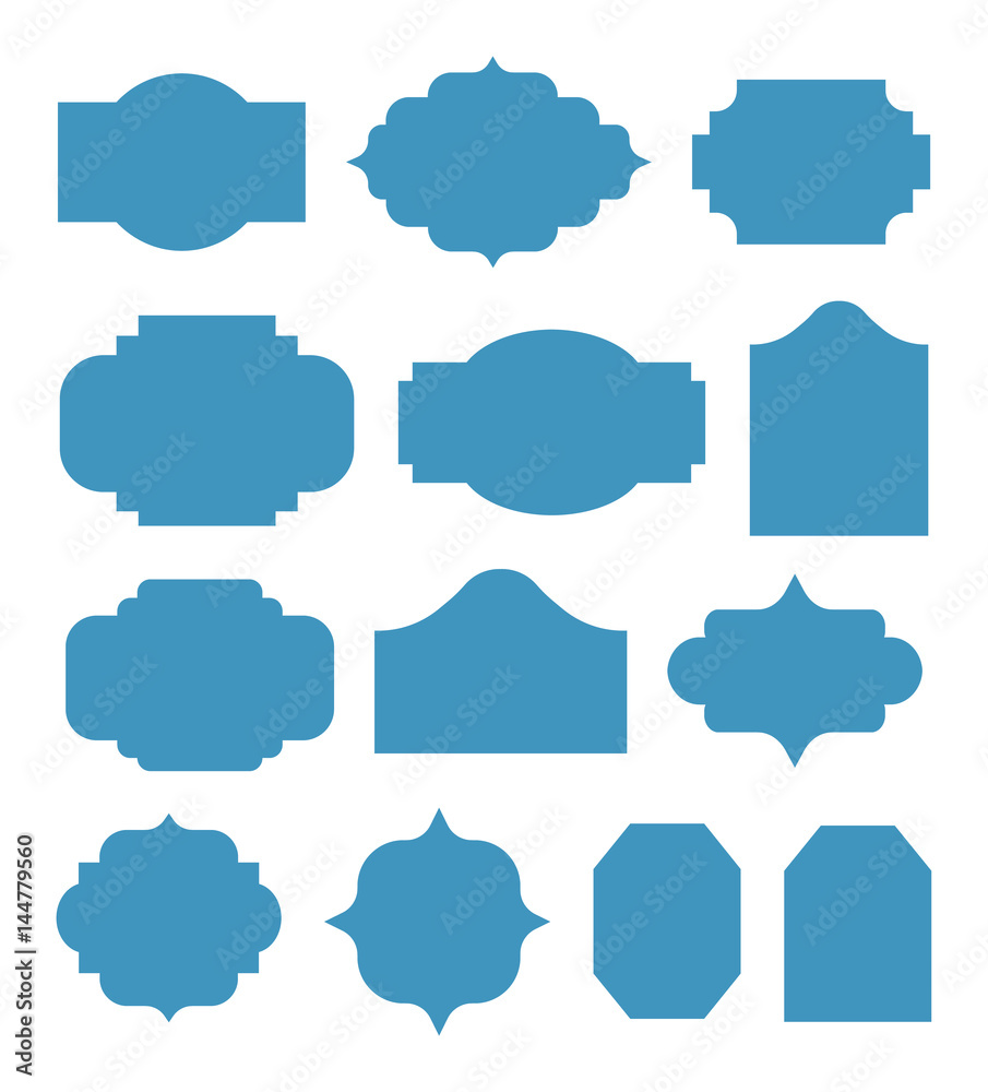 Vintage Labels template set. Retro badges for your design. Vector ...