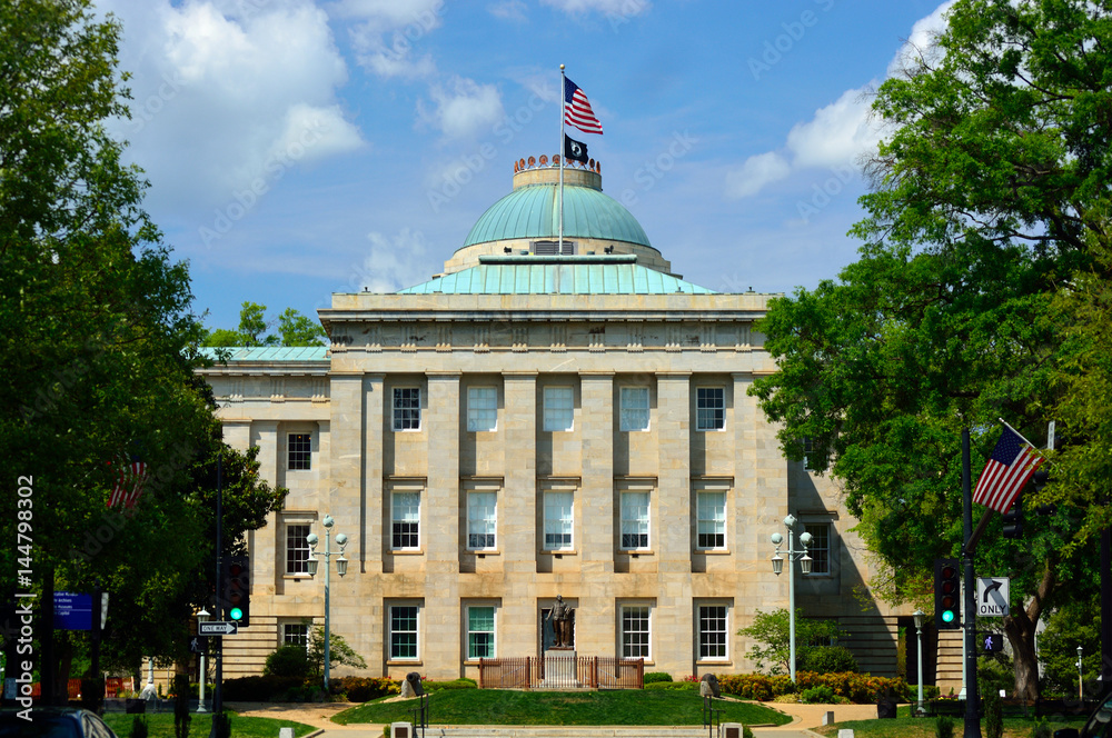 North Carolina State Capitol Building on a Sunny Day Stock Photo ...