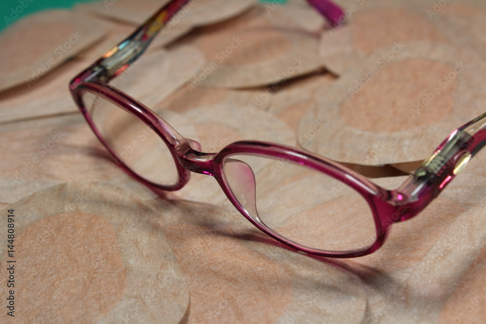 Foto Stock Orthoptic Eye Patch for occlusion therapy with child´s ...