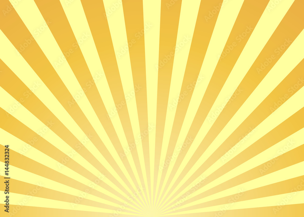 Abstract yellow sun rays background Stock Vector | Adobe Stock