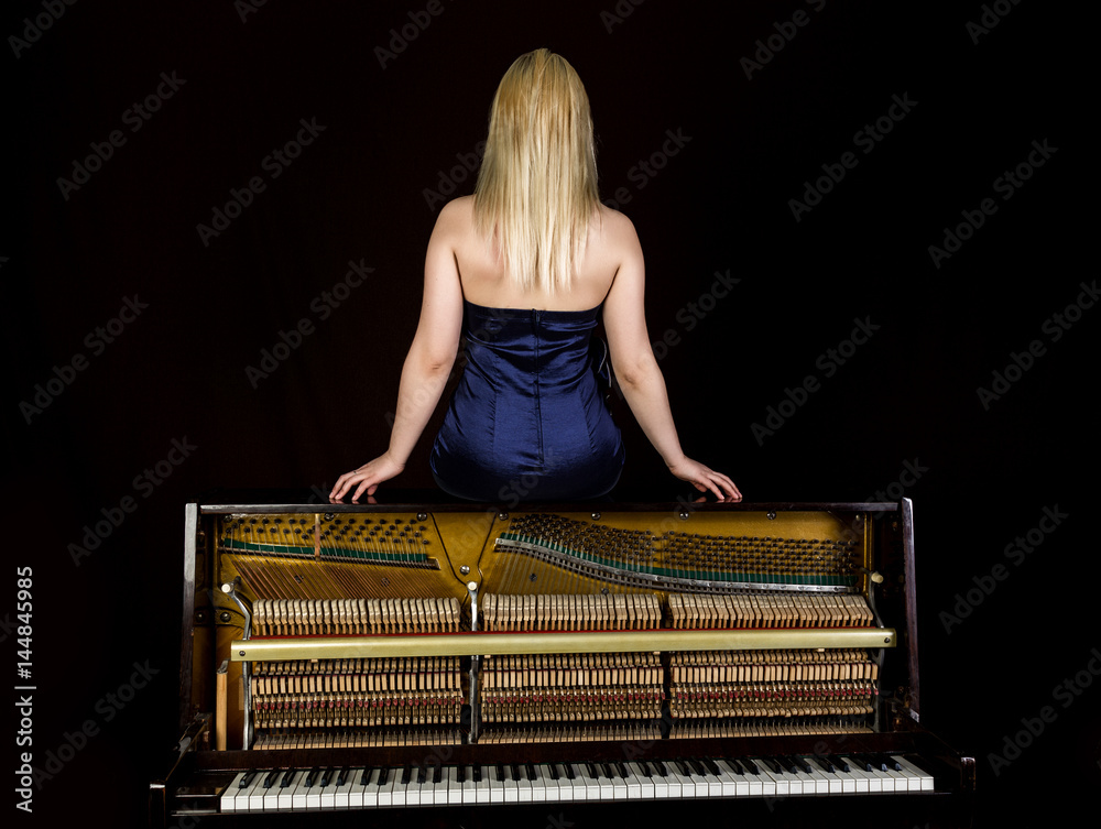 Grand Piano Back View