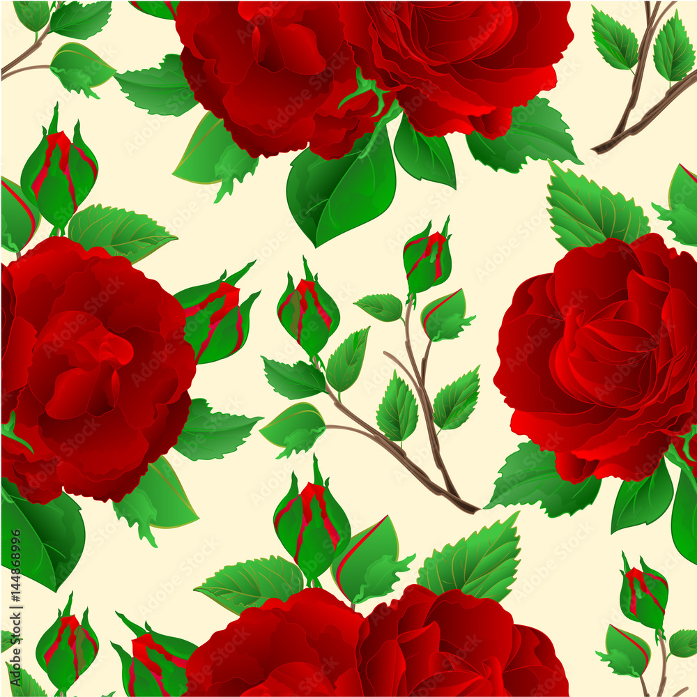 Seamless texture two purple roses cracks in the porcelain vintage ...