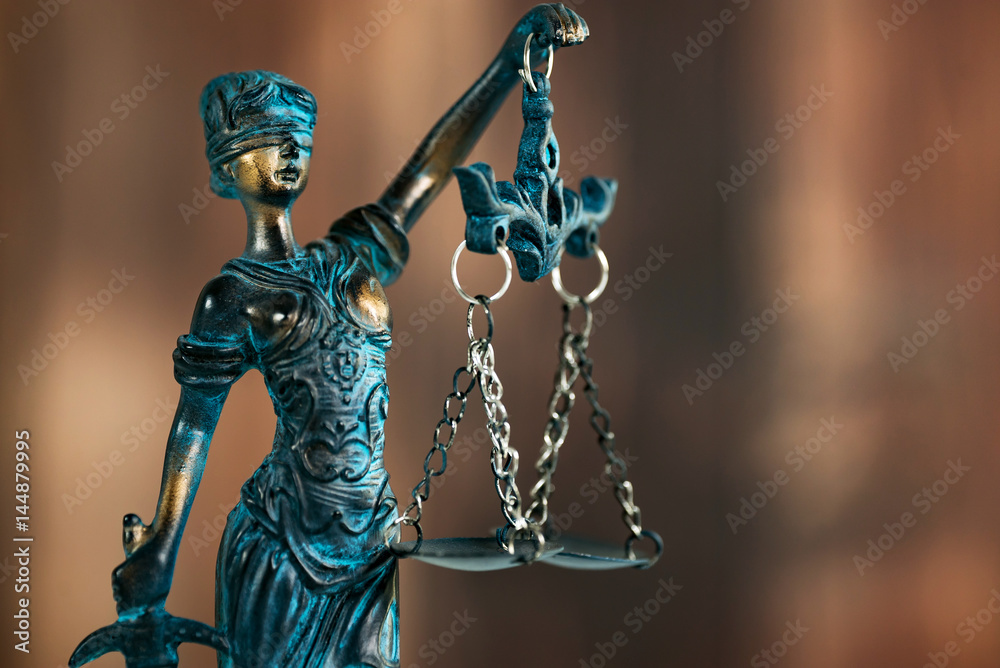 justice and law concept. judge in a courtroom with the gavel, Stock ...