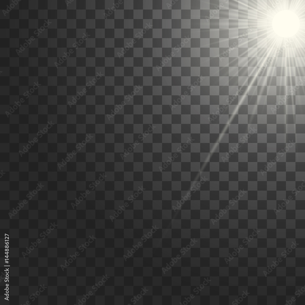 Realistic sun vector illustration. Stock Vector | Adobe Stock