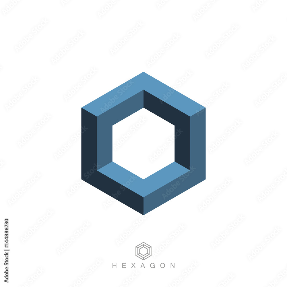 hexagon symbol Stock Vector | Adobe Stock