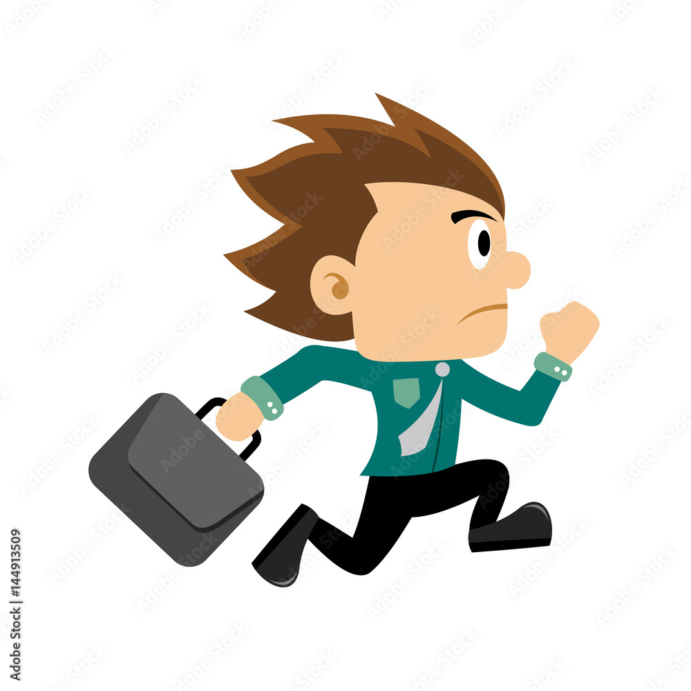 Cartoon Going To Work