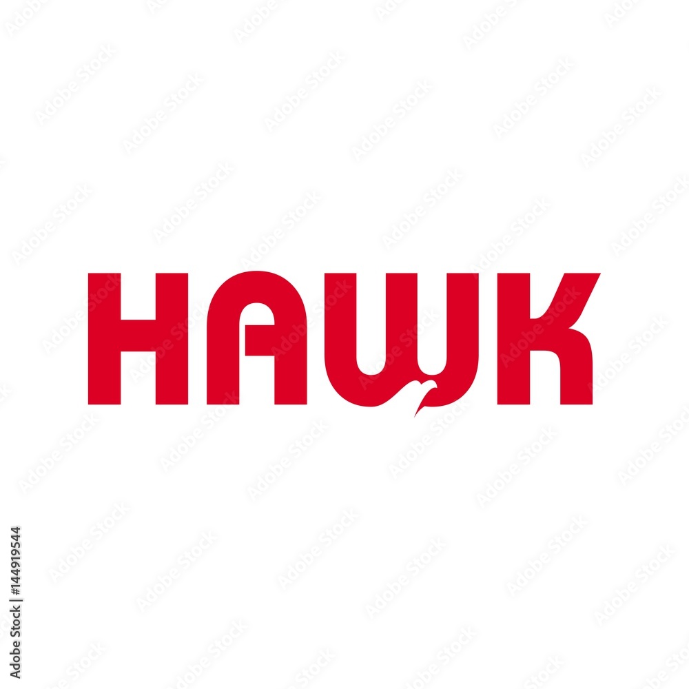 hawk logo vector. letter W logo vector. Stock Vector | Adobe Stock