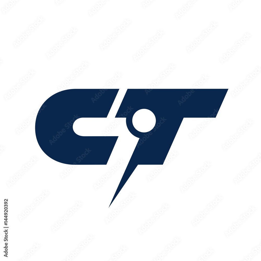 letter C and T logo vector Stock Vector | Adobe Stock