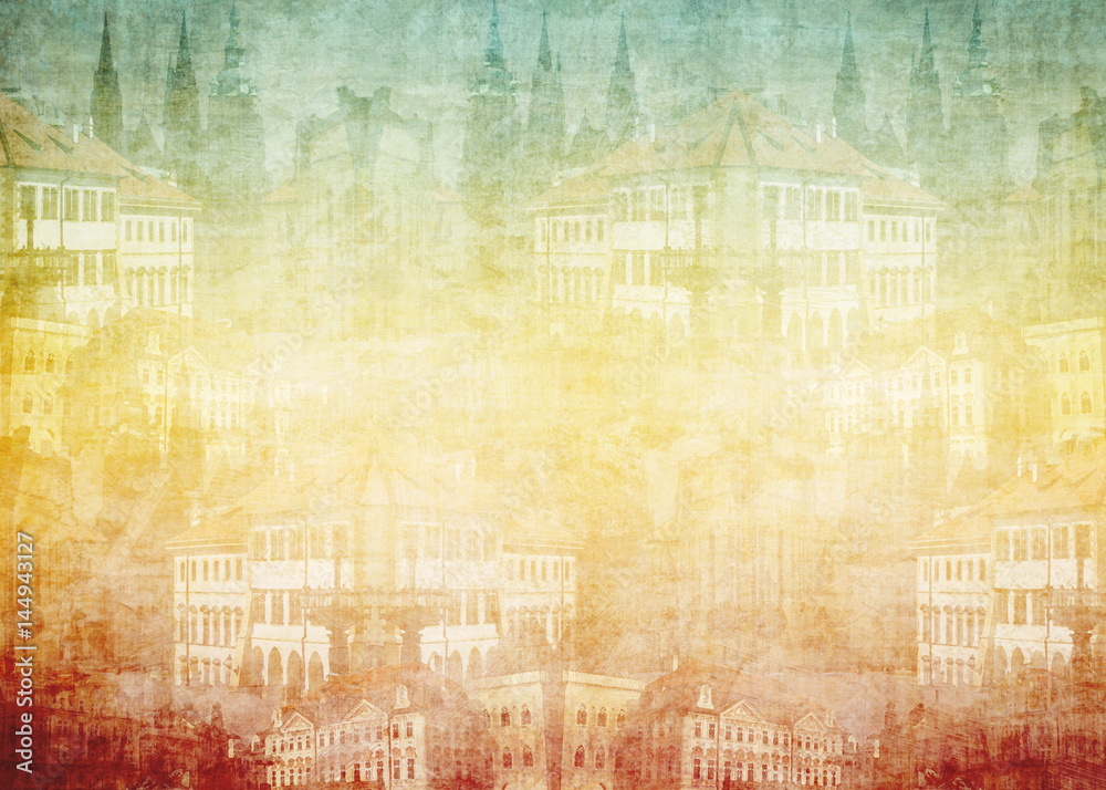 Historic architecture theme background. Vintage grunge textured image ...