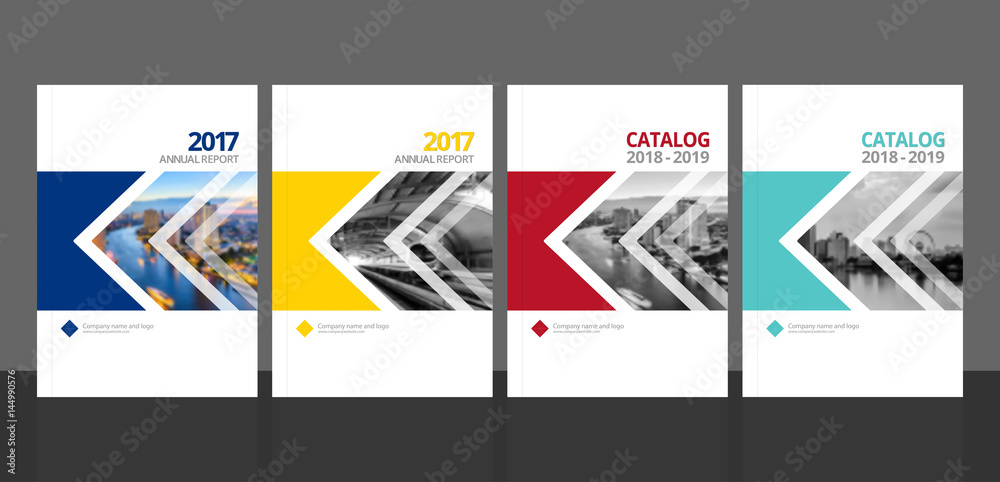 Cover design for annual report and business catalog, magazine, flyer or ...