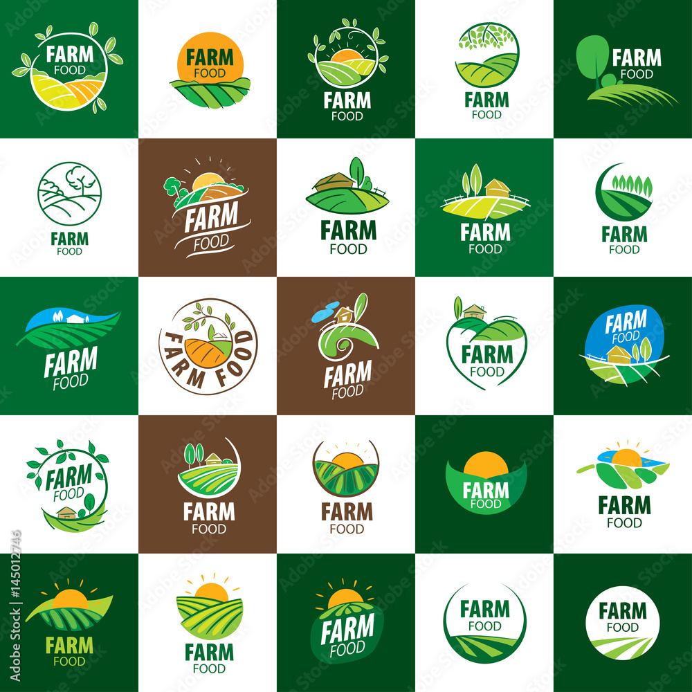 logo farm food Stock Vector | Adobe Stock