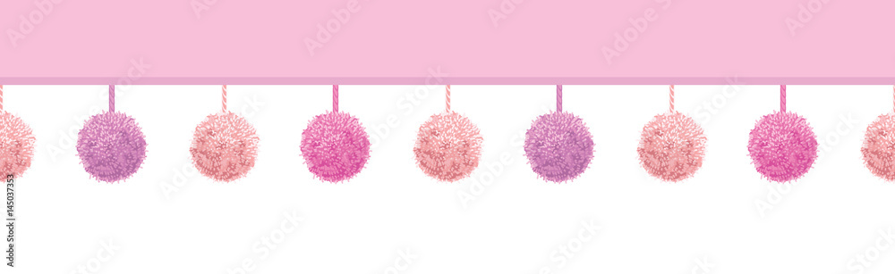 Pink Baby Border Design