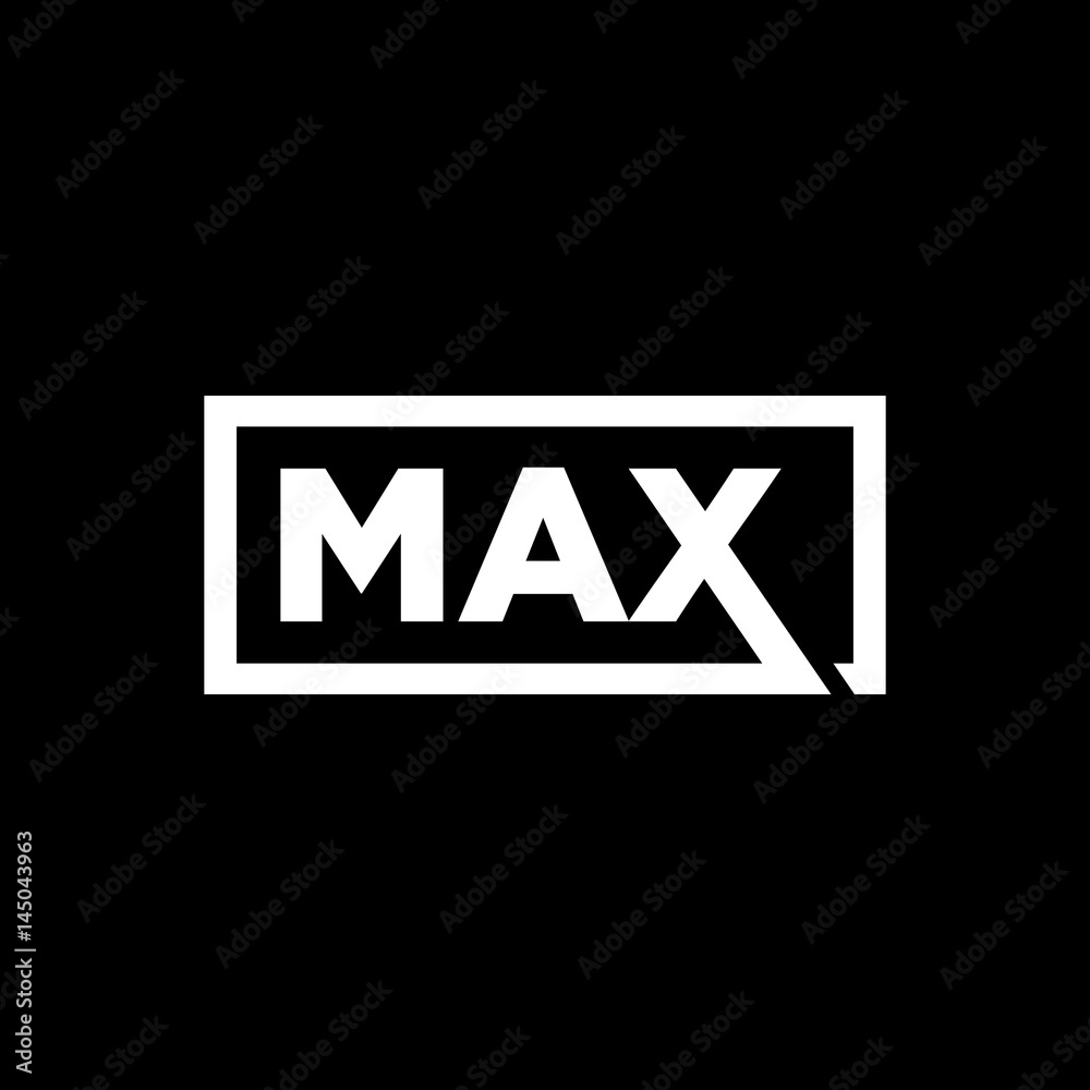 letter M, A, and X logo vector. max logo vector. Stock Vector | Adobe Stock