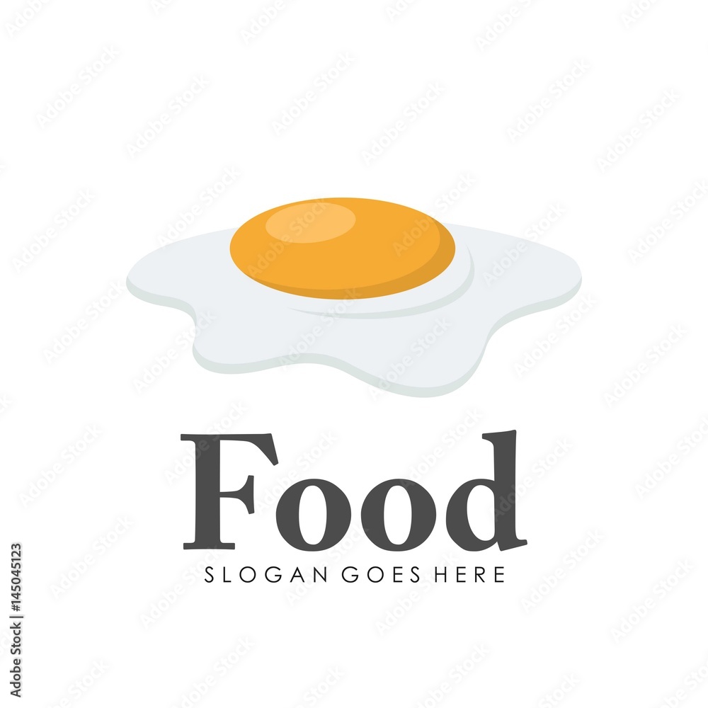 Chicken egg yolk logo design Stock Vector | Adobe Stock