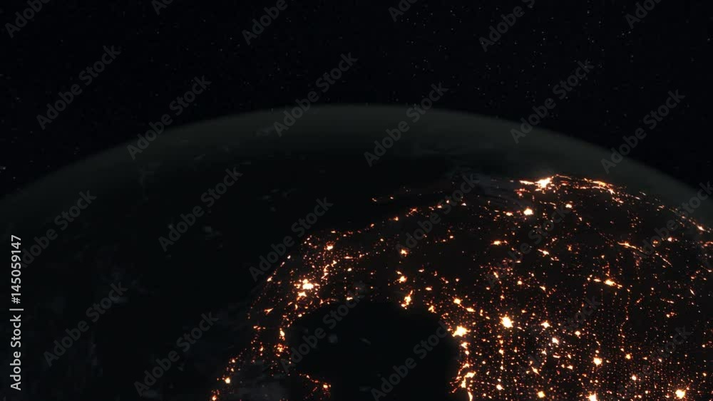 Loopable: Planet Earth / Earth from Space / Earth Globe. Simulated ...